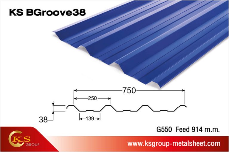 KS Roofing Profile Series No.10 KS BGroove38 - KS Group Metal Sheet