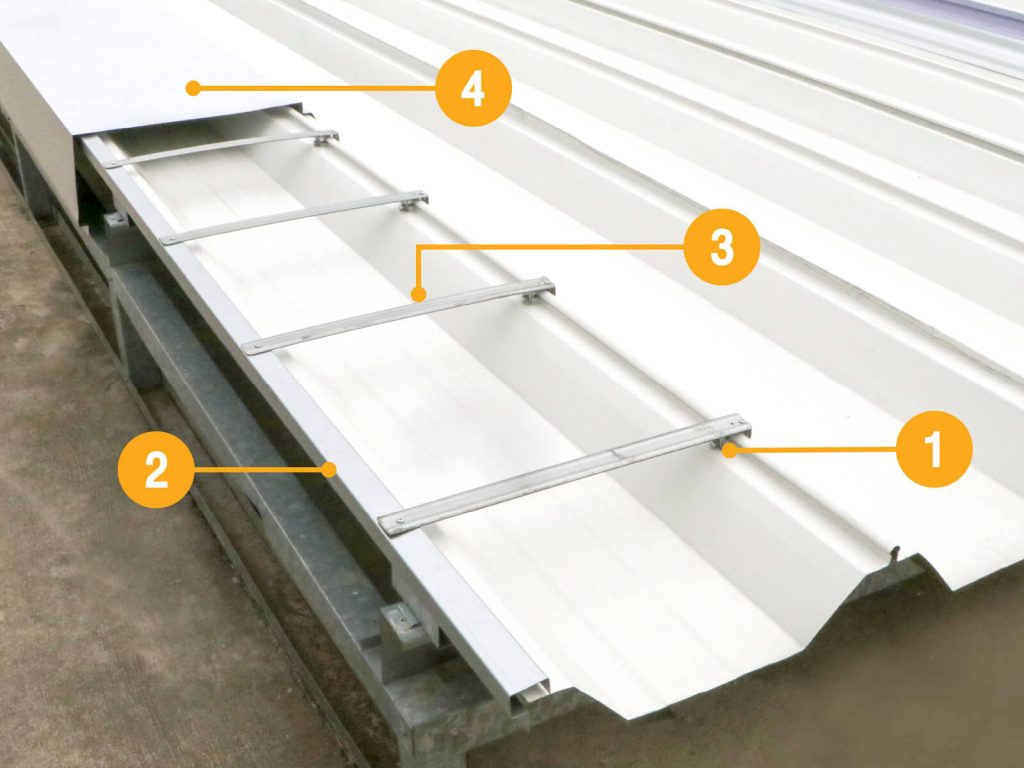 2. ระบบหลังคา Standing Seam System - KS Group Metal Sheet